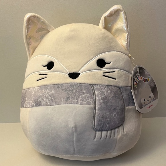 Squishmallows | Toys | Nwt Nadine The White Arctic Fox Squishmallow ...